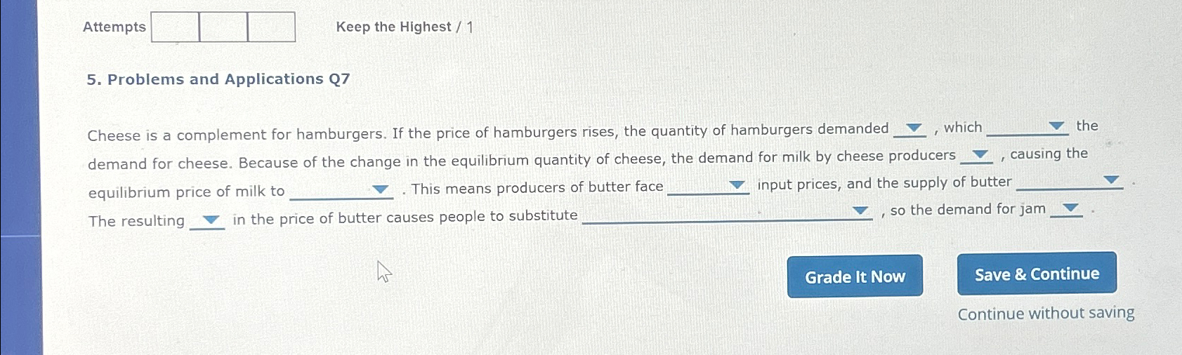 Solved AttemptsKeep the Highest / 15. ﻿Problems and | Chegg.com