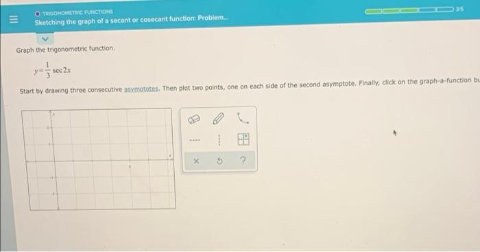 Solved 25 TRIGONOMETRIC FUNCTIONS Sketching the graph of a | Chegg.com