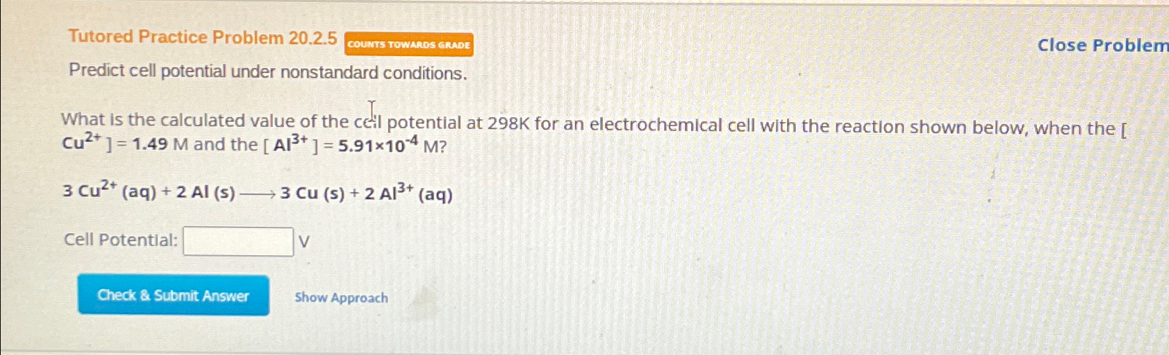 Solved Tutored Practice Problem 20 2 5 Q Close