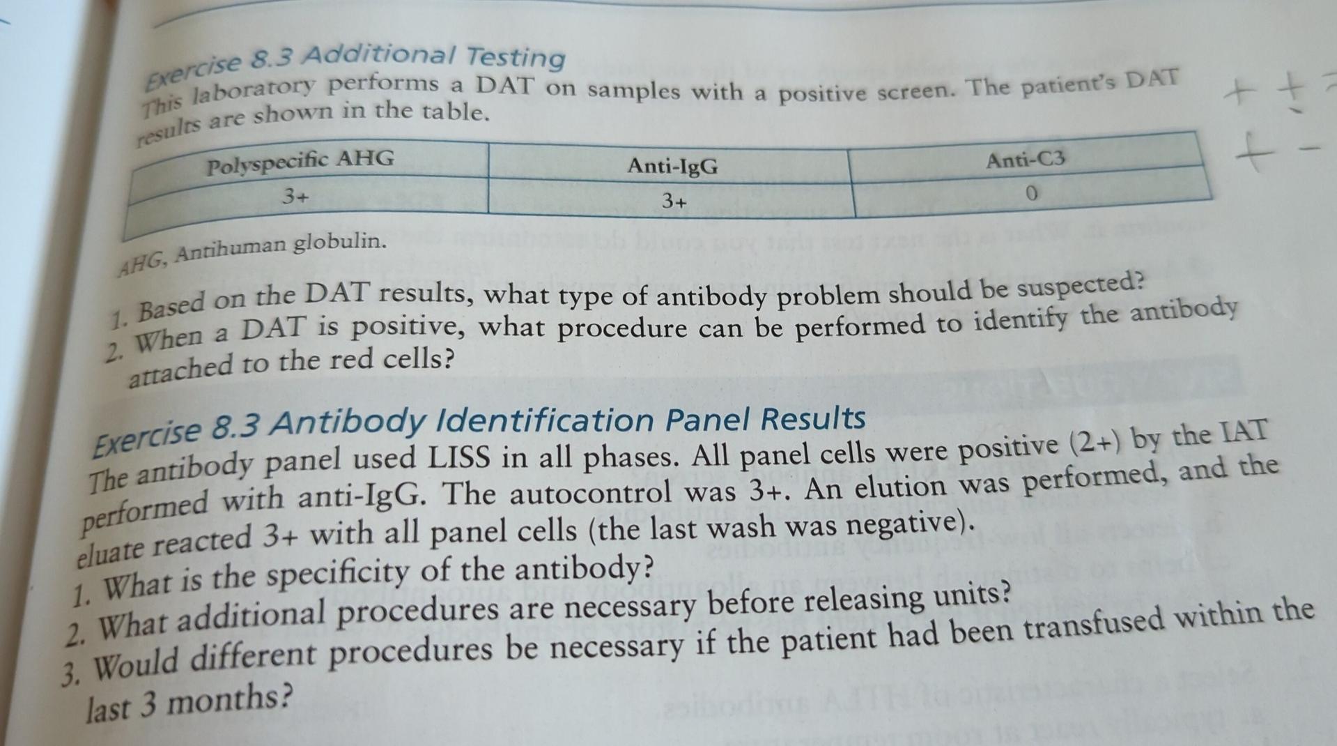 Solved Exercise 8.3 Additional Testing This laboratory | Chegg.com