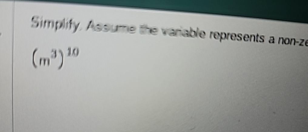 Solved Simplify. Assume the variable represents a | Chegg.com