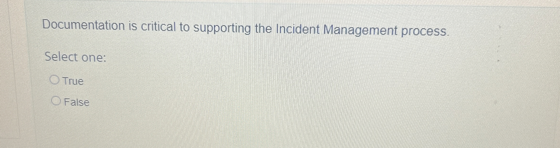 Solved Documentation is critical to supporting the Incident | Chegg.com