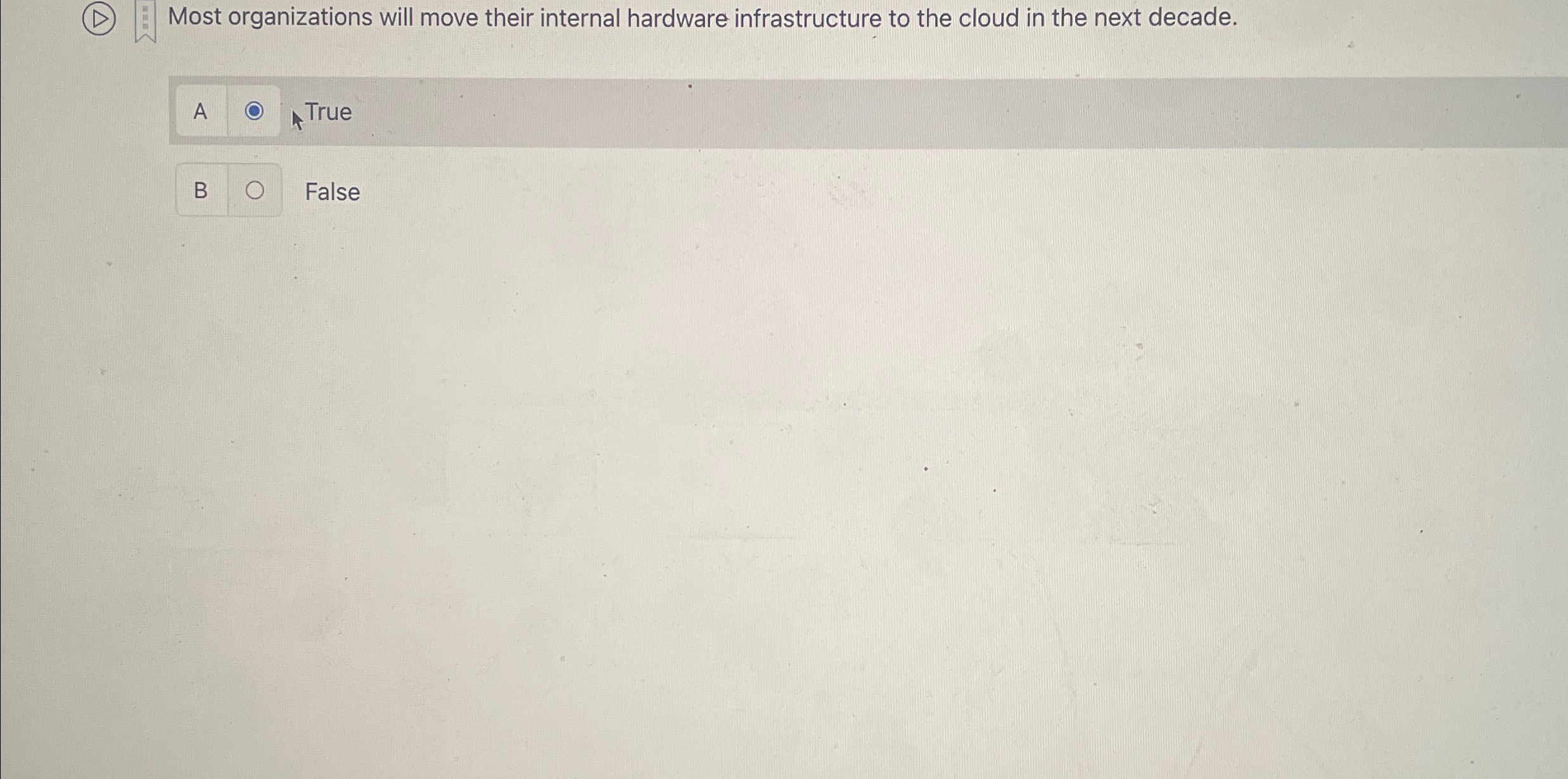 Solved Most organizations will move their internal hardware | Chegg.com