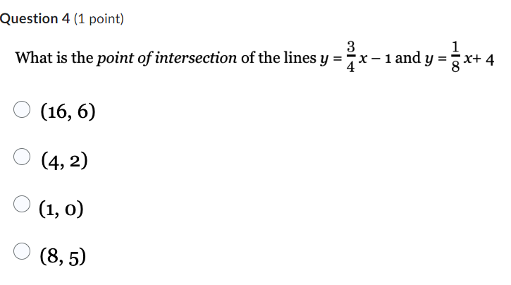 Solved Question 4 (1 ﻿point)What is the point of | Chegg.com