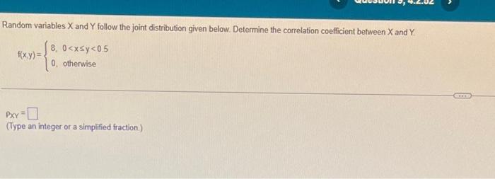 Solved Random variables X and Y follow the joint | Chegg.com