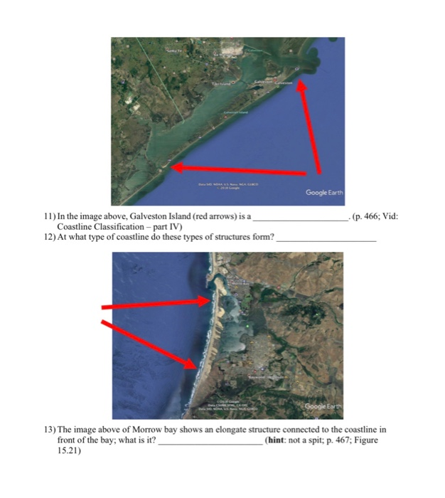 Solved Google Earth (p. 466; Vid: 11) In the image above, | Chegg.com
