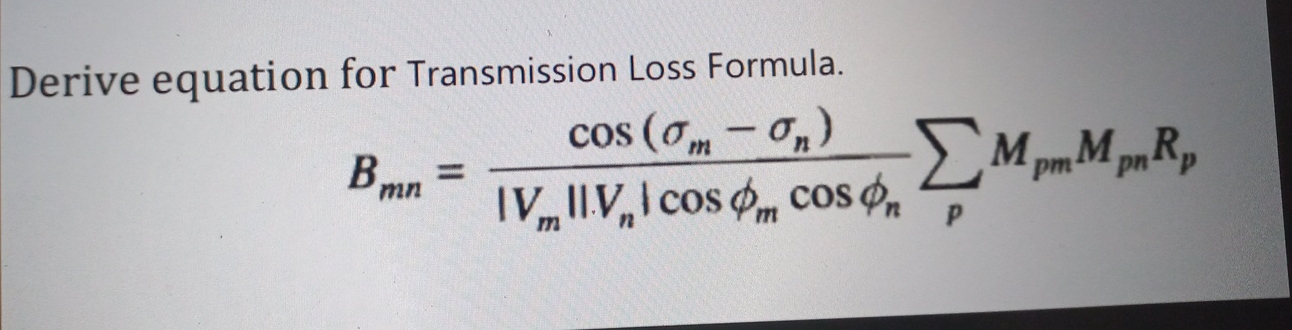 Solved Derive equation for Transmission Loss | Chegg.com