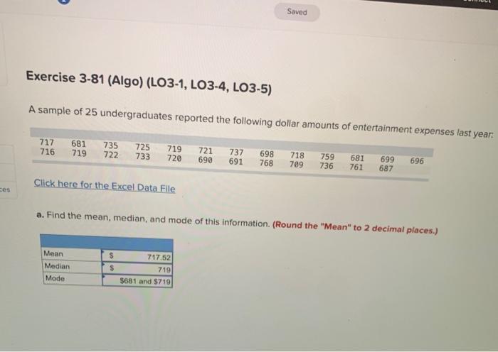 Solved Saved Exercise 3-81 (Algo) (LO3-1, LO3-4, LO3-5) A | Chegg.com