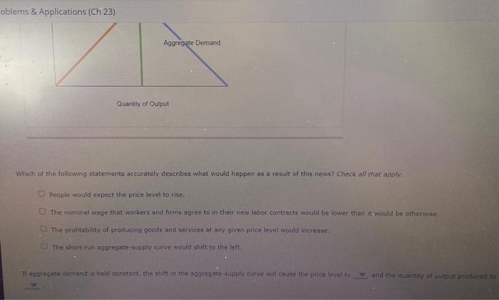 Solved 7. Problems and Applications Q7 The economy begins in | Chegg.com