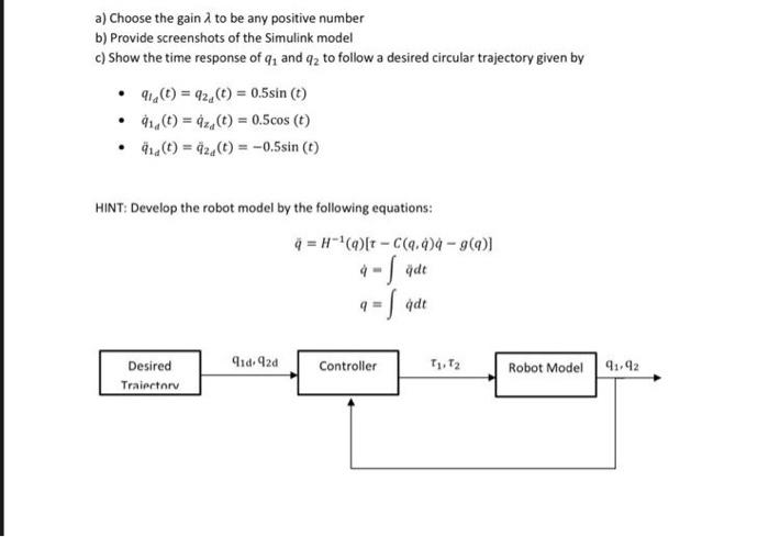 Solved Figure 6.2 provides the physical model of a two-link | Chegg.com