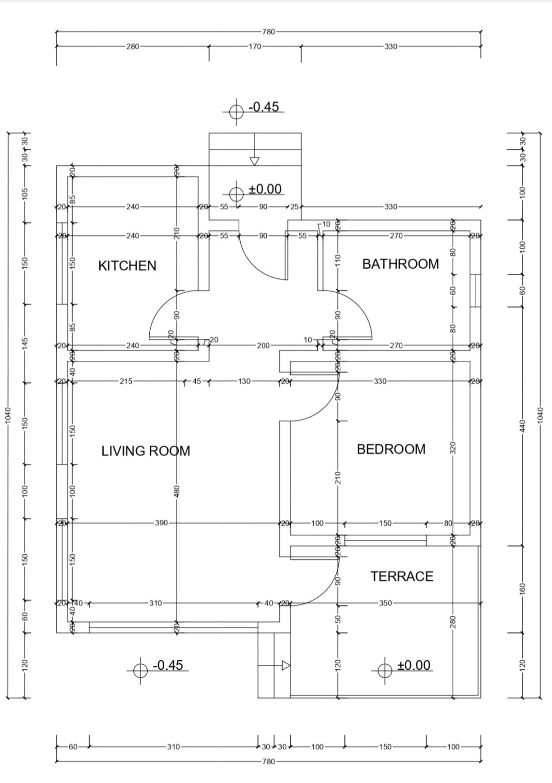 Solved Draw plan and section drawings in the given | Chegg.com