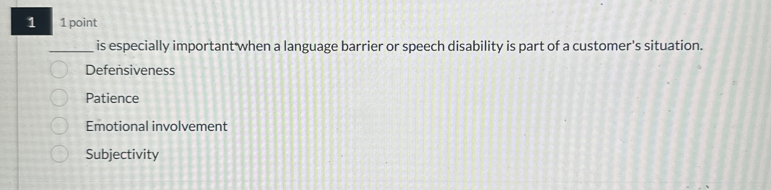 Solved 11 ﻿pointq, ﻿is especially importantwhen a language | Chegg.com