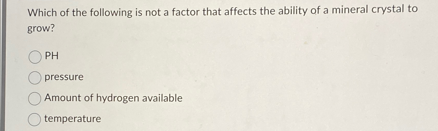 Solved Which of the following is not a factor that affects | Chegg.com