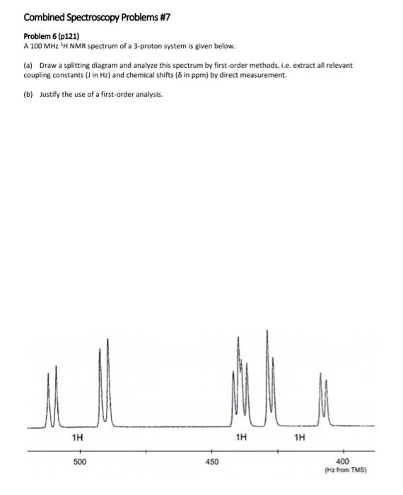 Combined Spectroscopy Problems #7 Problem 6(p121) A | Chegg.com