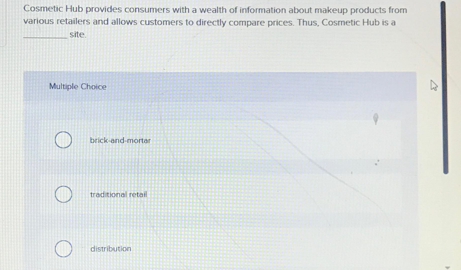 Solved Cosmetic Hub provides consumers with a wealth of | Chegg.com