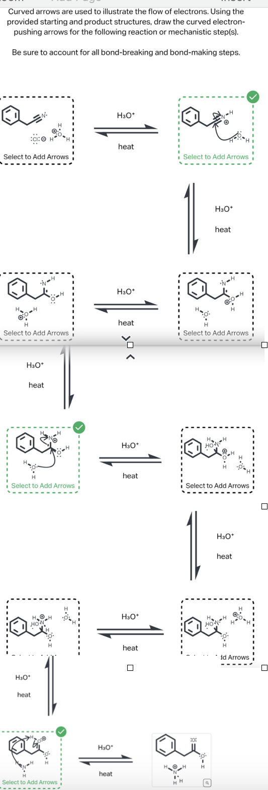 Solved pushing arrows for the following reaction or | Chegg.com