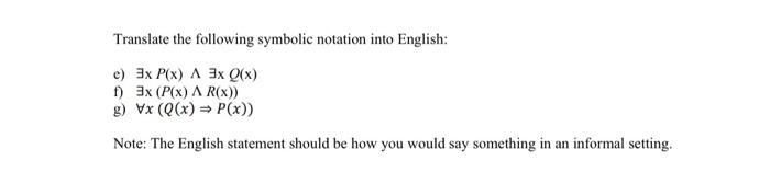 Solved 2. Let D={ objects }. Let P(x) be the predicate " x | Chegg.com