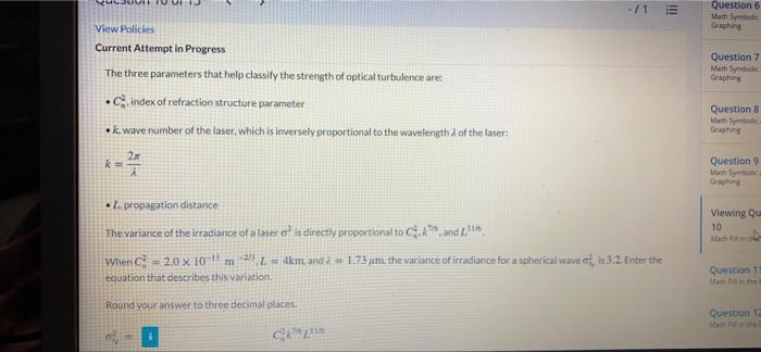 Current Attempt in Progress Enter an equation that | Chegg.com