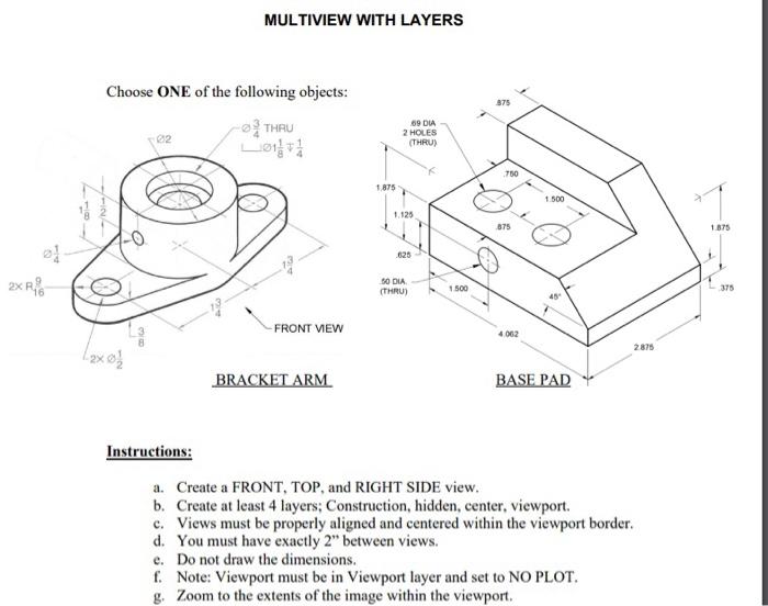 Solved MULTIVIEW WITH LAYERS 375 Choose ONE of the following | Chegg.com