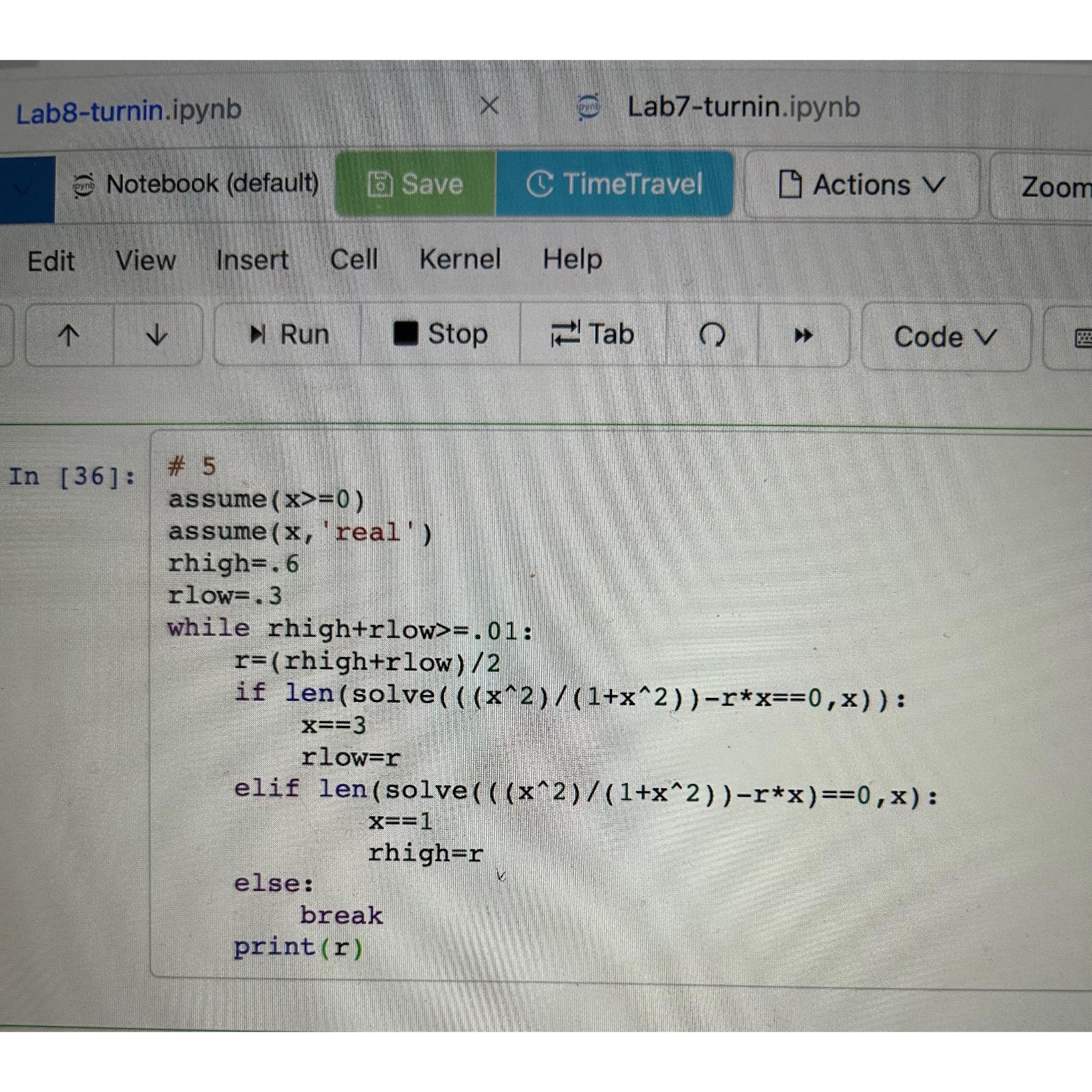 Solved Lab8-turnin.ipynbLab7-turnin.ipynbIn [36]:# 5assume | Chegg.com