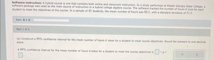 Solved Software instruction: A hybrid course is one that | Chegg.com