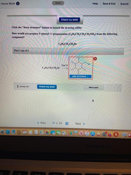 Solved Home Work Saved Help Save & Exit Submit Check my work | Chegg.com