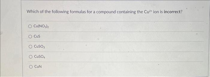 Solved Which of the following compound names is not correct? | Chegg.com
