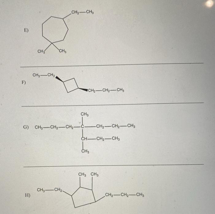 Solved 2. (24 points) Give a correct name for each of the | Chegg.com