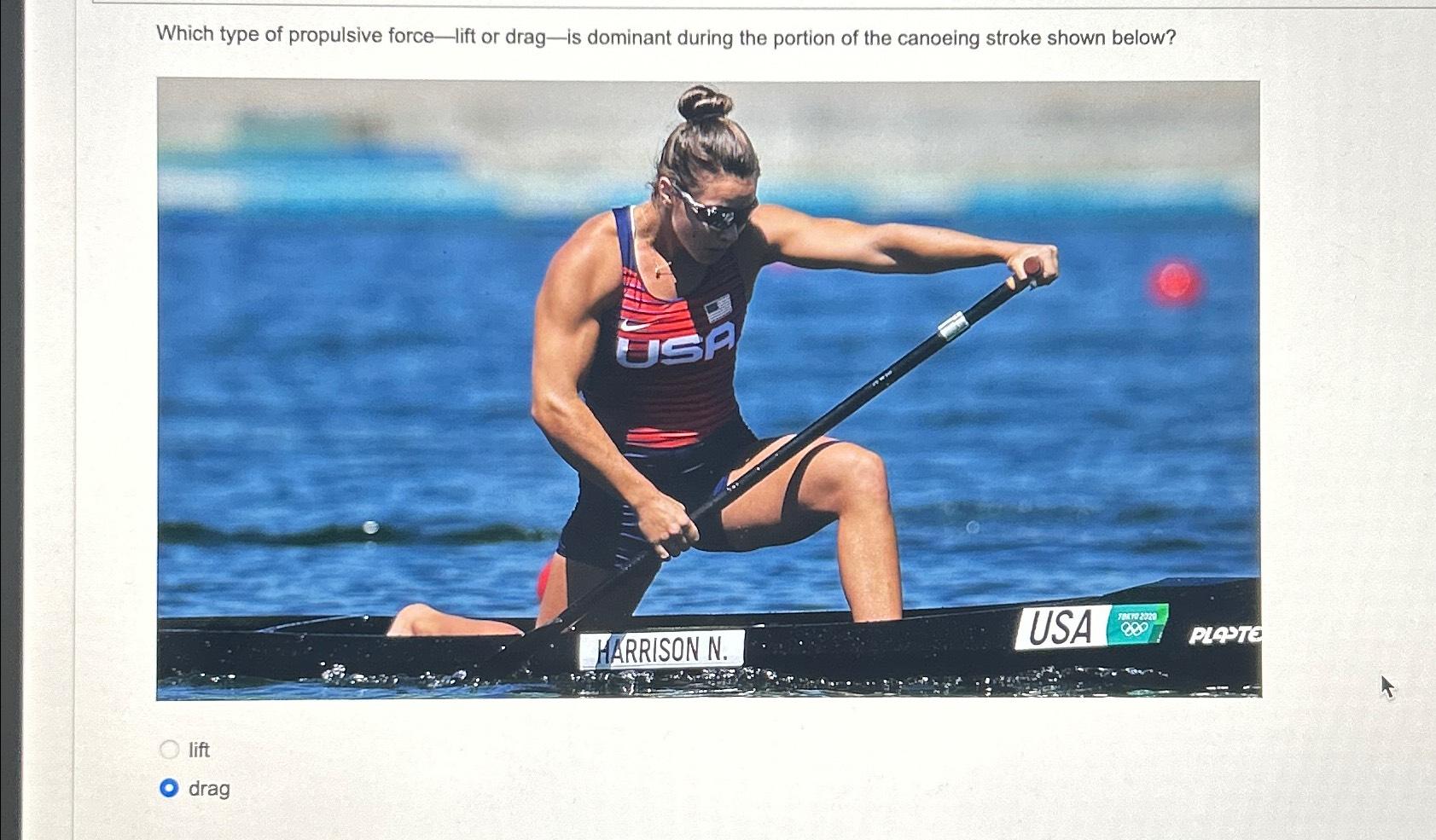 Solved Which type of propulsive force - ﻿lift or drag —is | Chegg.com