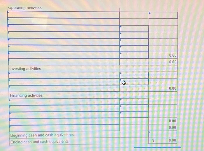 Solved Exercise 13-6 (Algo) Prepare a Statement of Cash | Chegg.com