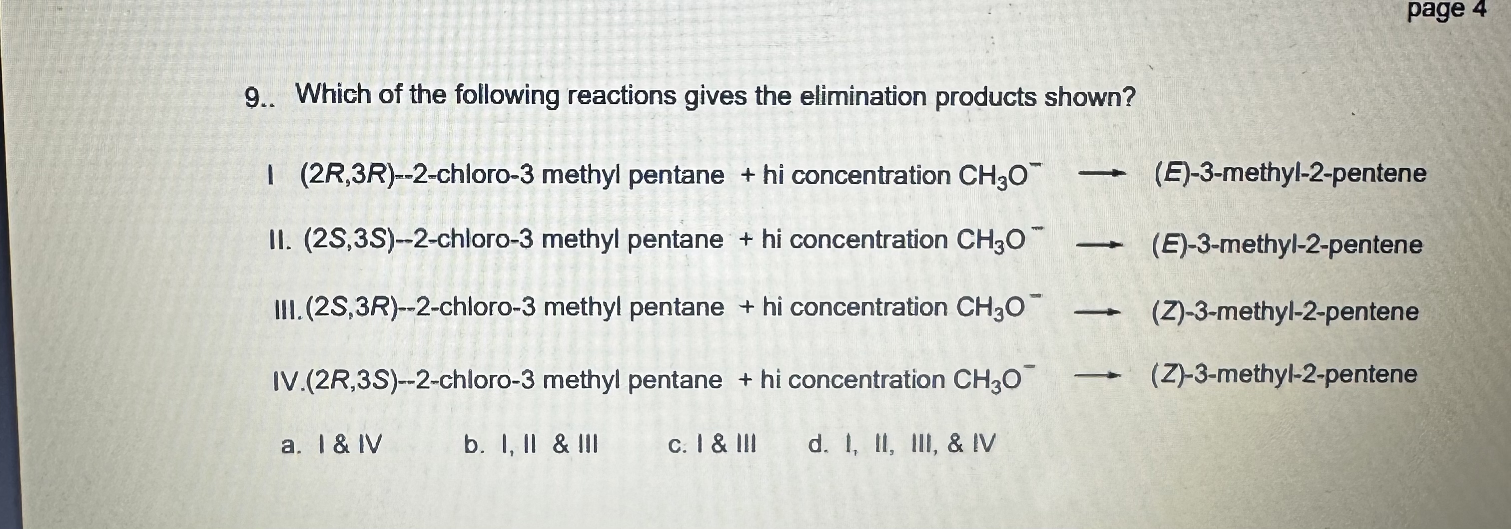 Solved 9.. ﻿Which of the following reactions gives the | Chegg.com