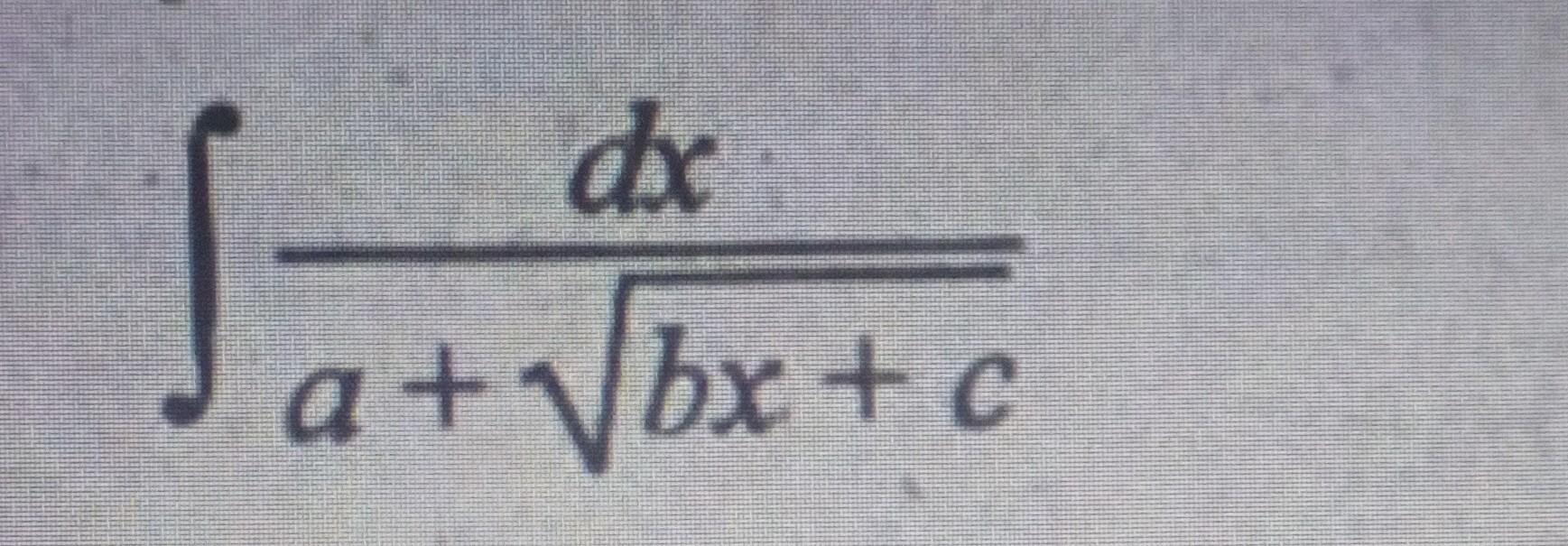 Solved Sa dx atvbx+c | Chegg.com