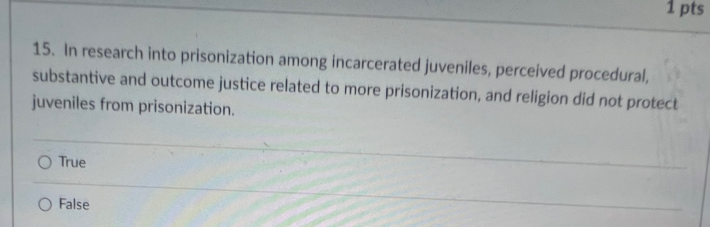 Solved In research into prisonization among incarcerated | Chegg.com
