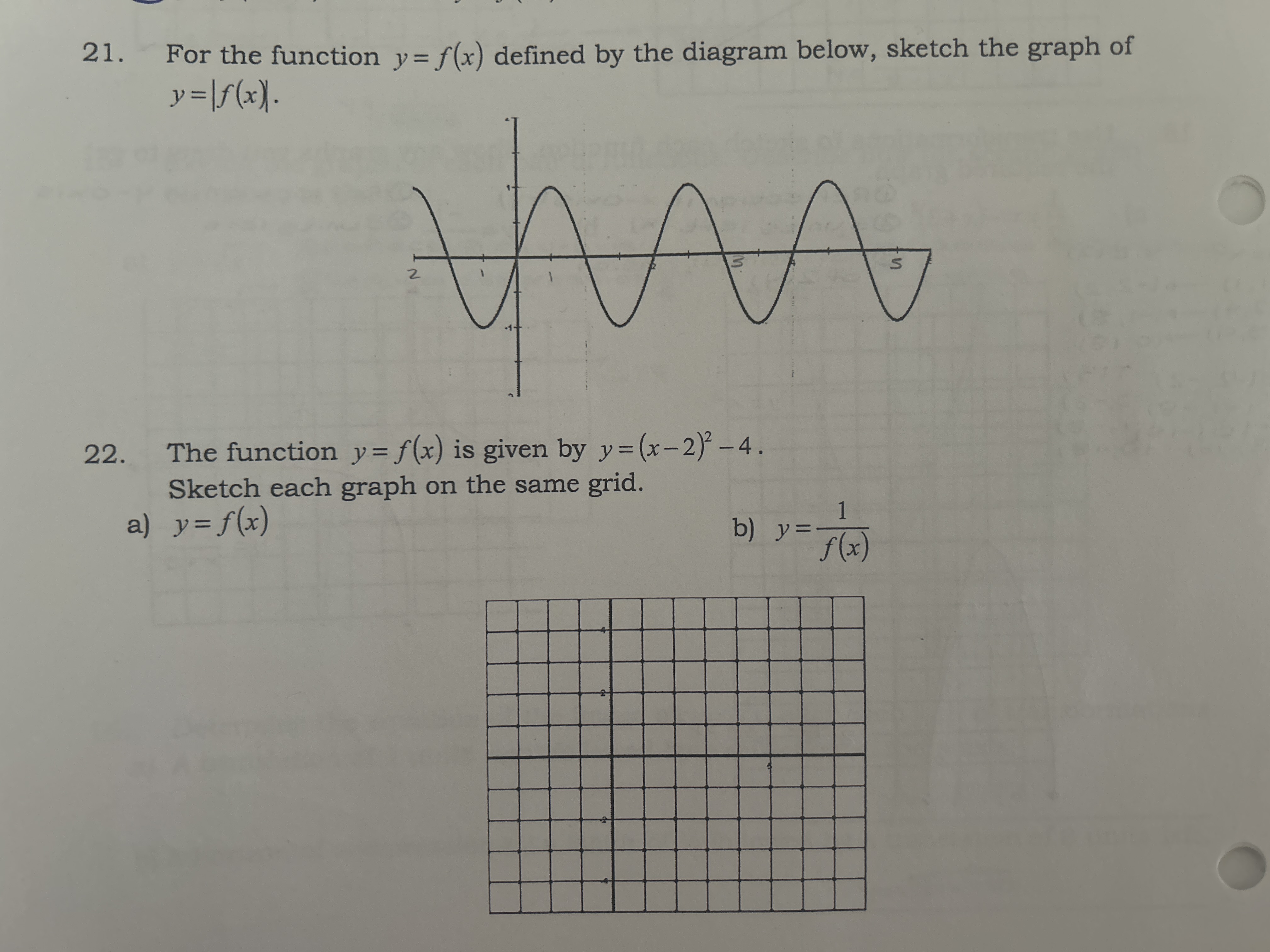 Solved For the function y=f(x) ﻿defined by the diagram | Chegg.com