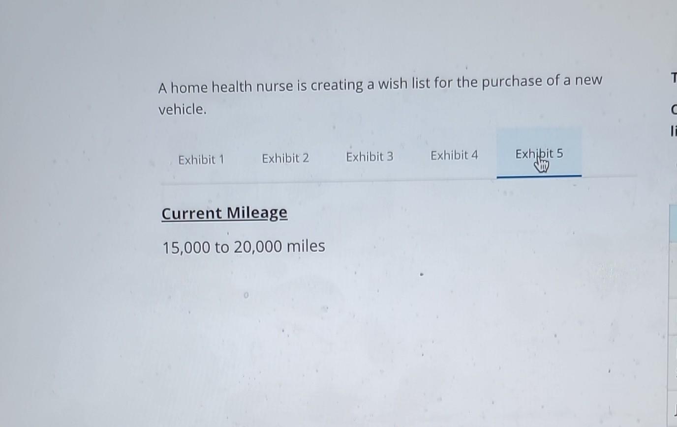 Solved A home health nurse is creating a wish list for the | Chegg.com