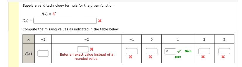 Solved Supply a valid technology formula for the given | Chegg.com