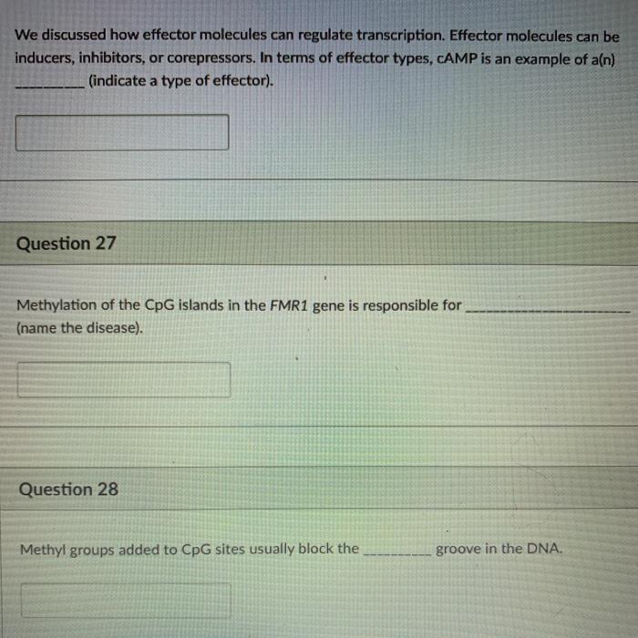 Solved We discussed how effector molecules can regulate | Chegg.com