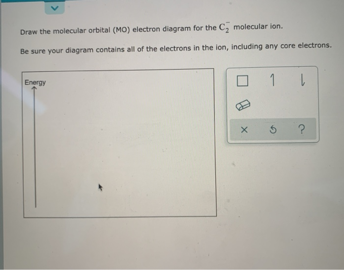 Solved Draw the molecular orbital (MO) electron diagram for | Chegg.com