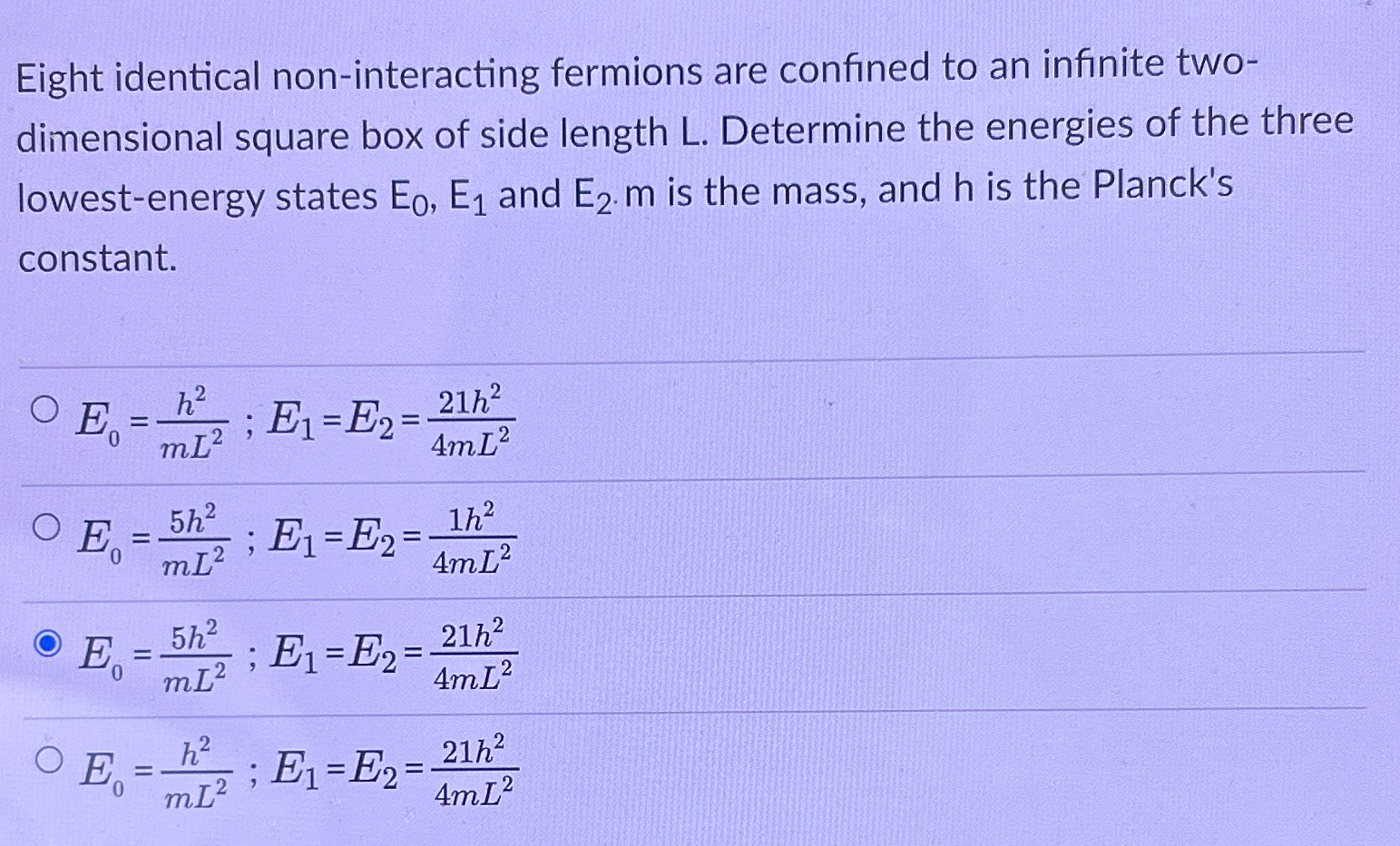Solved Eight identical non-interacting fermions are confined | Chegg.com