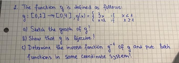 Solved 1. Check the following funktions for injectivity, | Chegg.com Solved 1. Check the following funktions for injectivity, | Chegg.com