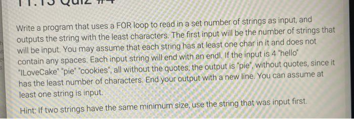 Solved Write a program that uses a FOR loop to read in a set | Chegg.com
