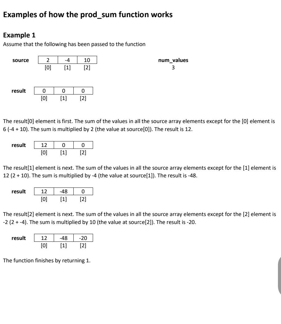 Solved //240 Daily - Product Sum Array #include | Chegg.com