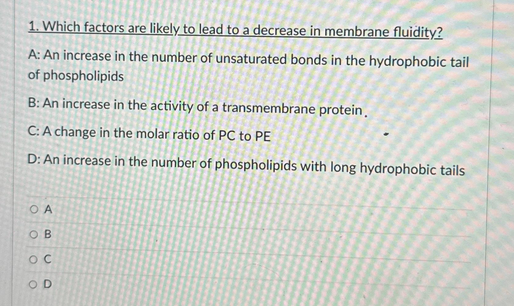 Solved Which factors are likely to lead to a decrease in | Chegg.com