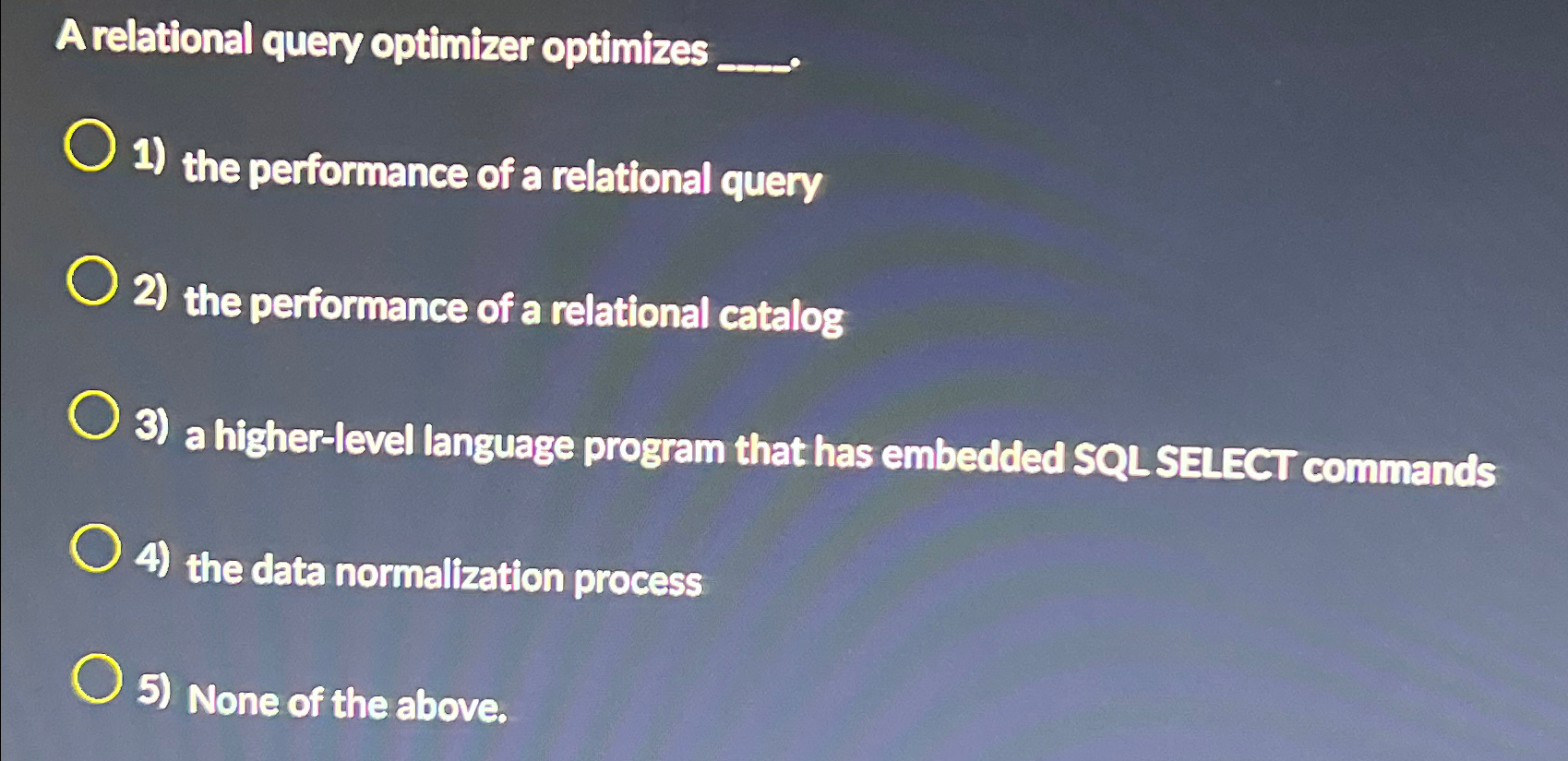 Solved A relational query optimizer optimizes q,the | Chegg.com