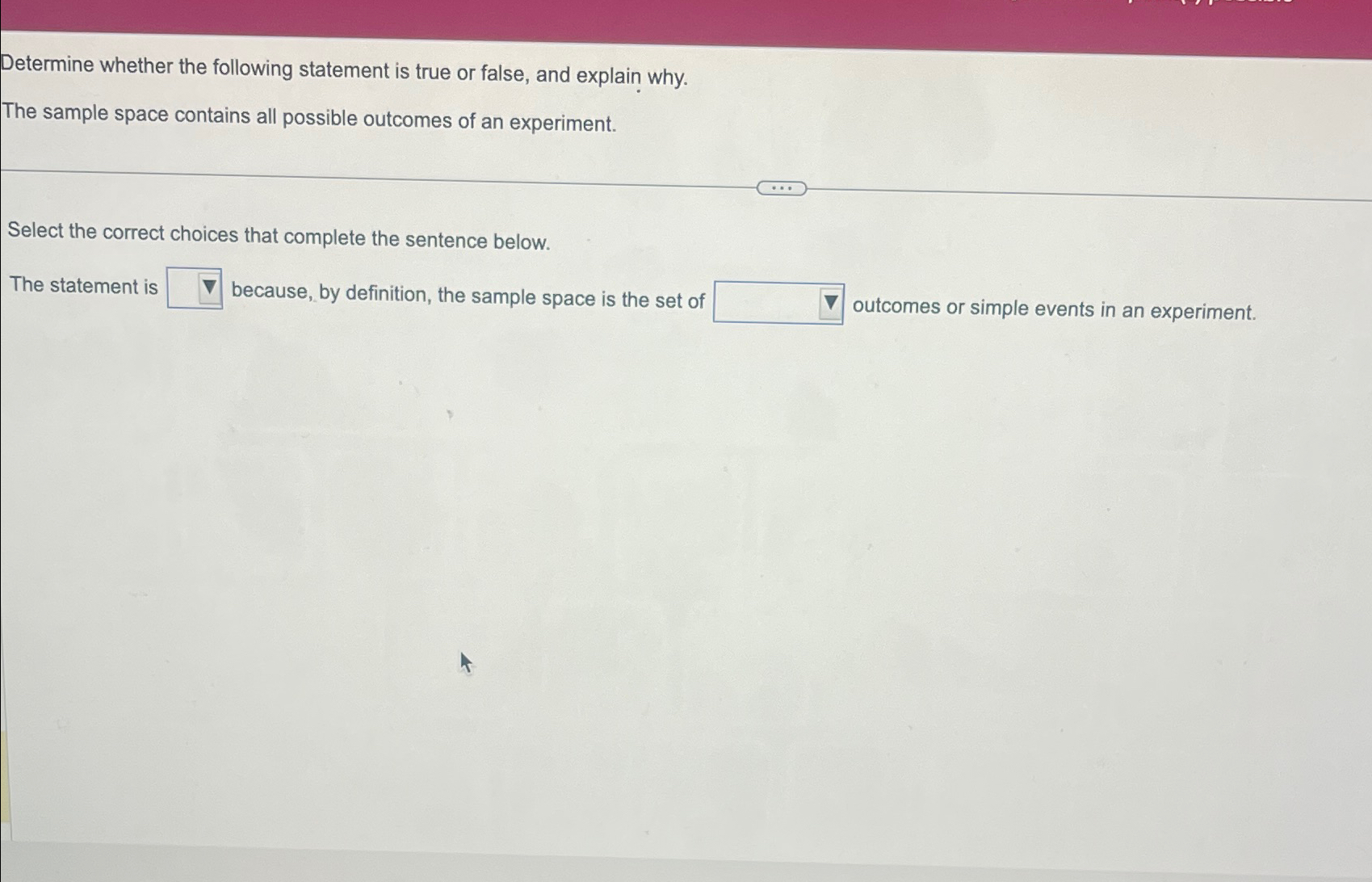 Solved Determine whether the following statement is true or | Chegg.com