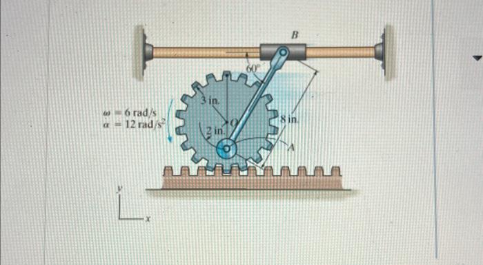 Solved At a givan instant, the gear han the angular molen | Chegg.com