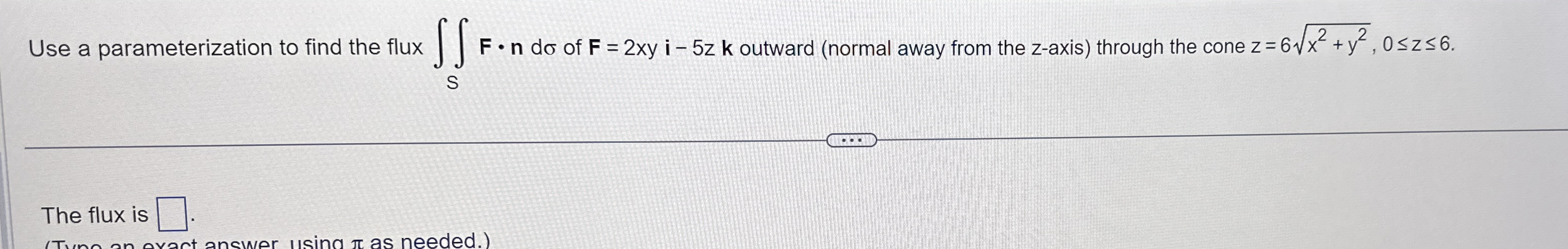 Solved Use a parameterization to find the flux ∬SF x ndσ ﻿of | Chegg.com