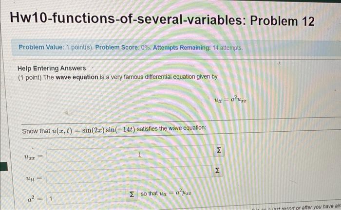 Solved Hw10 Functions Of Several Variables Problem 12 