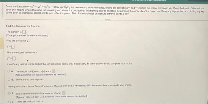 Solved Identify any local maxima. Select the correct choice | Chegg.com