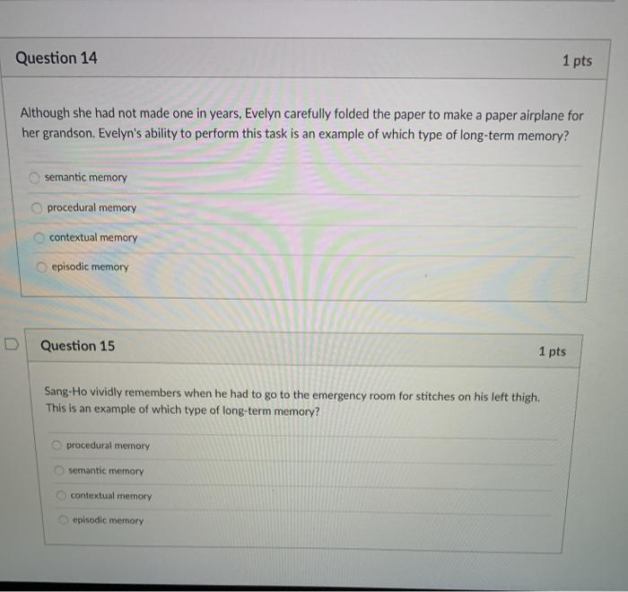 Solved retroactive interference Question 6 1 pts Which of | Chegg.com